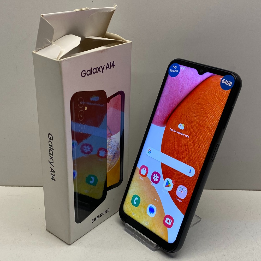 Pre-owned Samsung Galaxy A14 Unlocked Model SM-A145R/DSN 64GB in Black ...